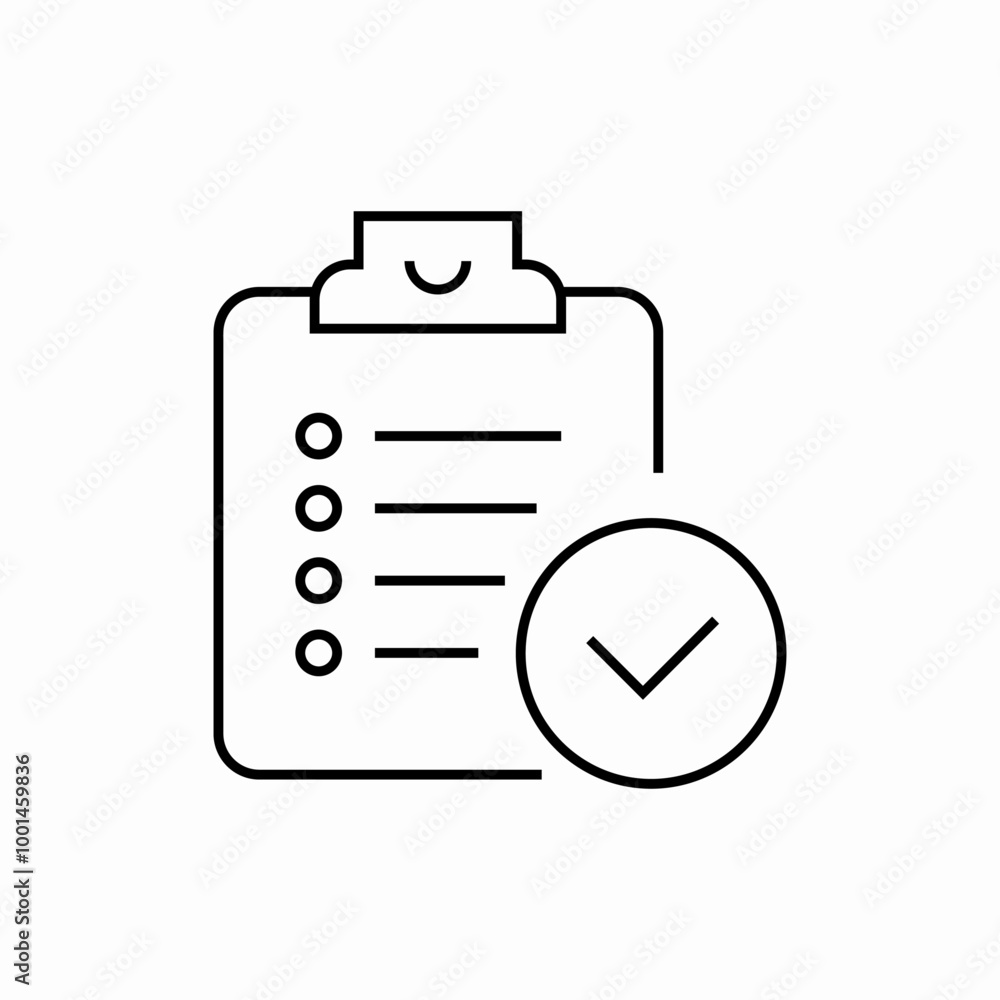 check list icon sign vector Stock Vector | Adobe Stock