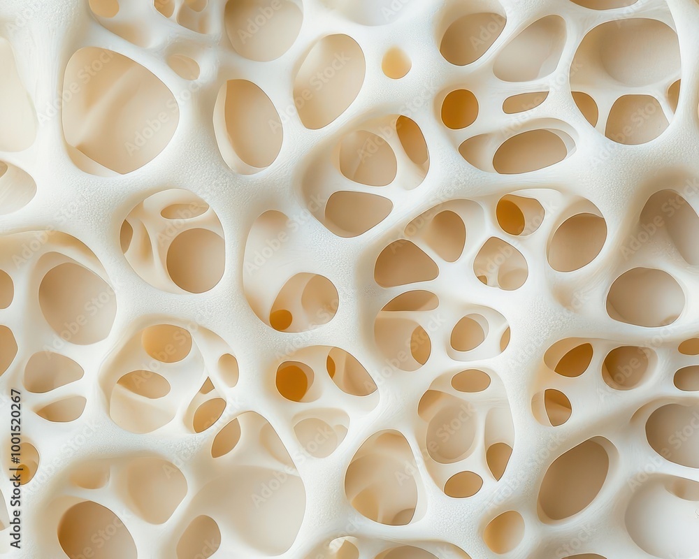 Cross-section of a bioactive glass material for bone regeneration ...