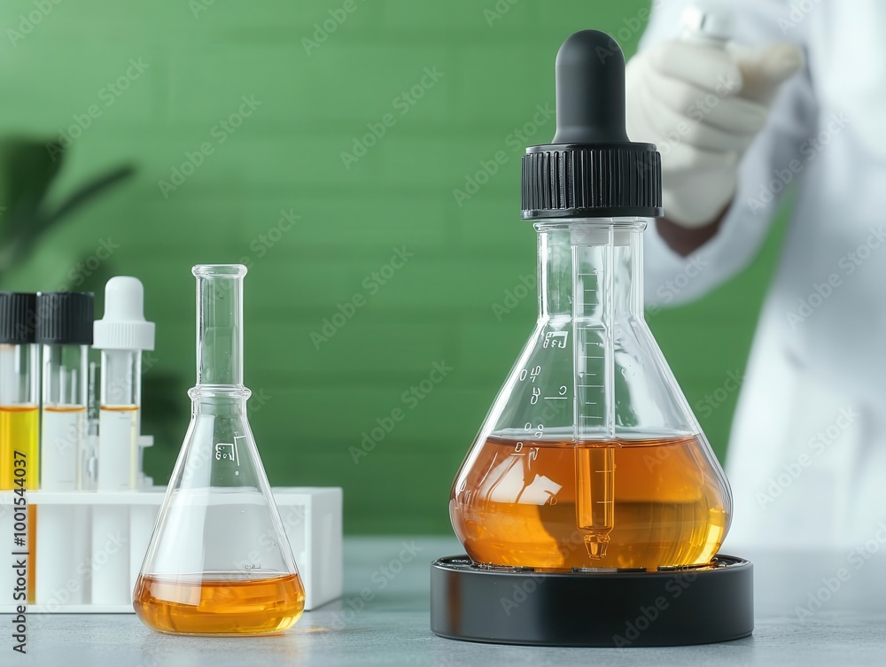 Lab setup with a rotary evaporator, solvent removal, advanced ...