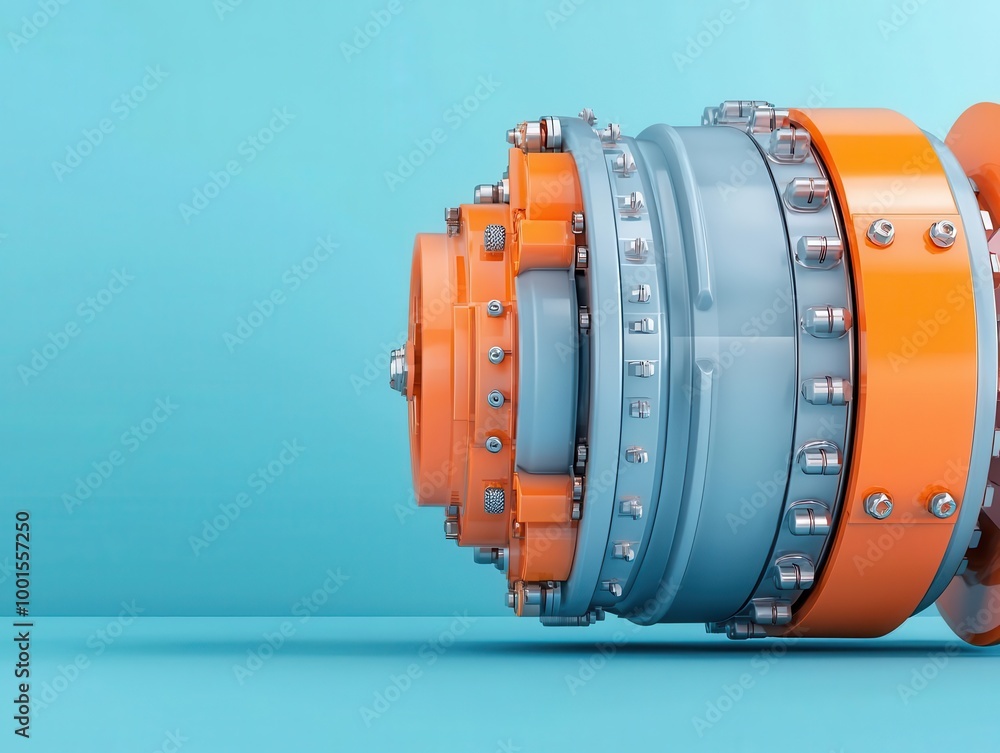 Cross-section of a flywheel, showing energy storage and mechanical ...