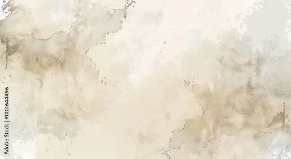 Stock-Illustration „White background, watercolor style, soft tones ...