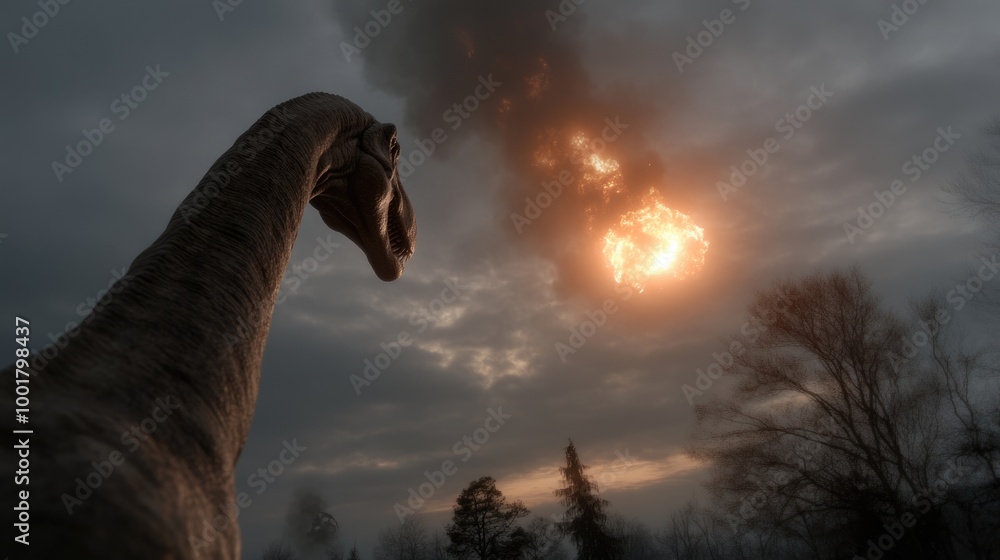 Extinction event: the dramatic fall of an asteroid and its fragments ...