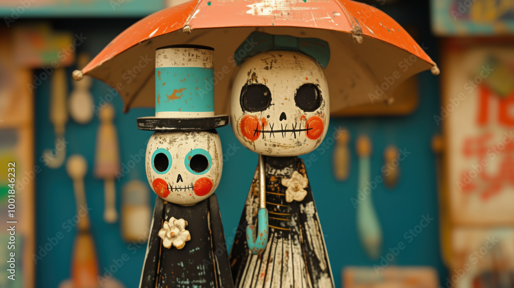 ภาพประกอบ Stock Hand carved, hand painted wooden puppet, Marionette ...