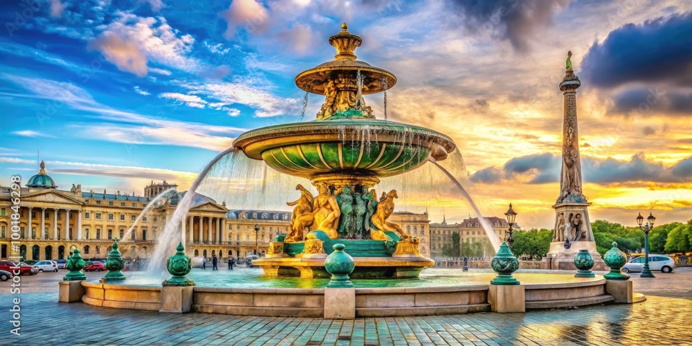Stunning View of Place de la Concorde in Paris Showcasing Iconic ...