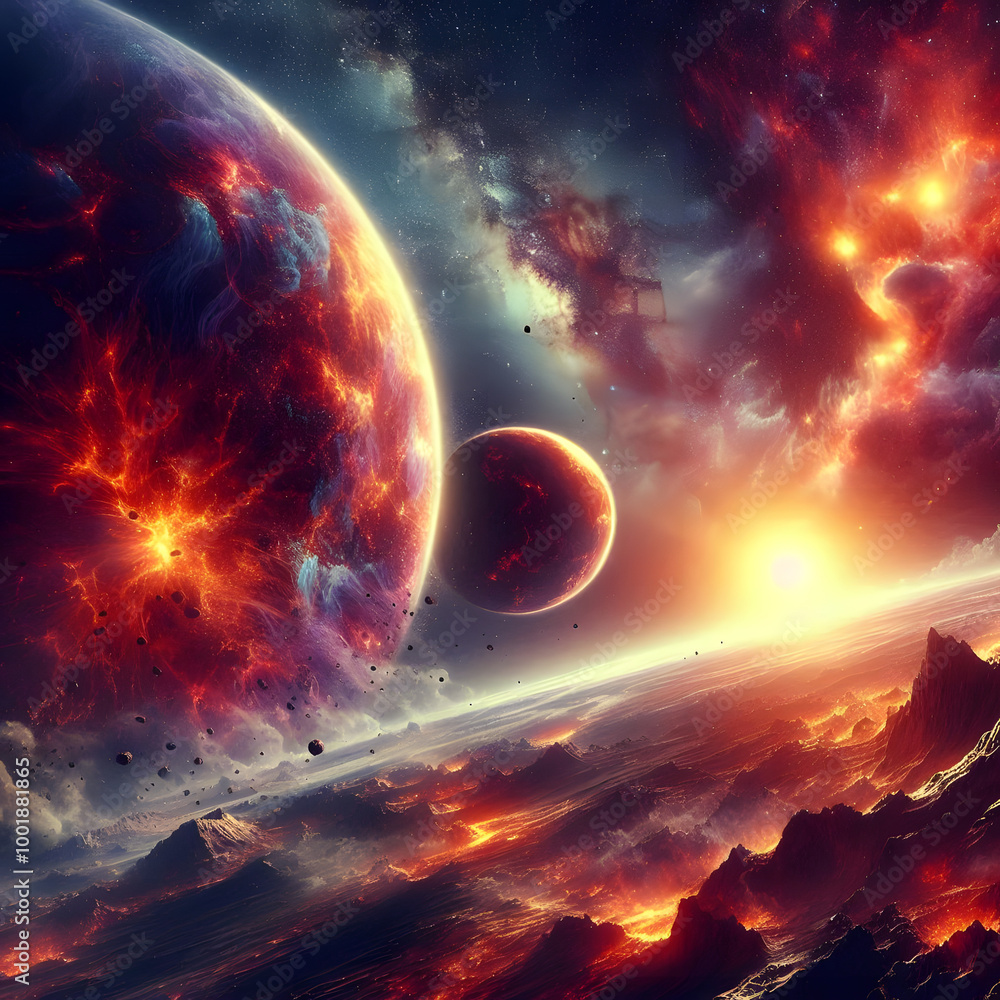 Futuristic Earth and Sun on PNG transparency background Stock ...