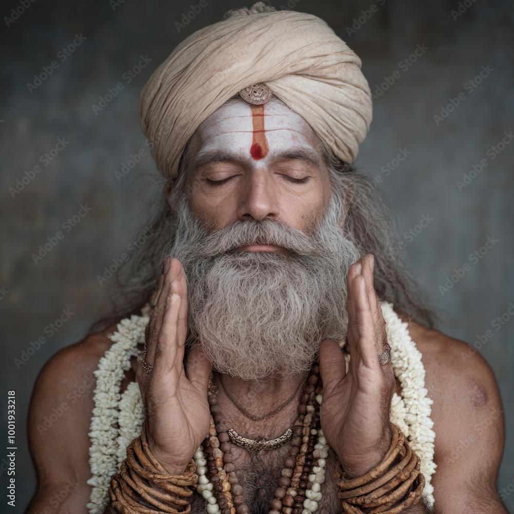 Divine creator: Portrait of Brahma, god of creation in Hinduism ...