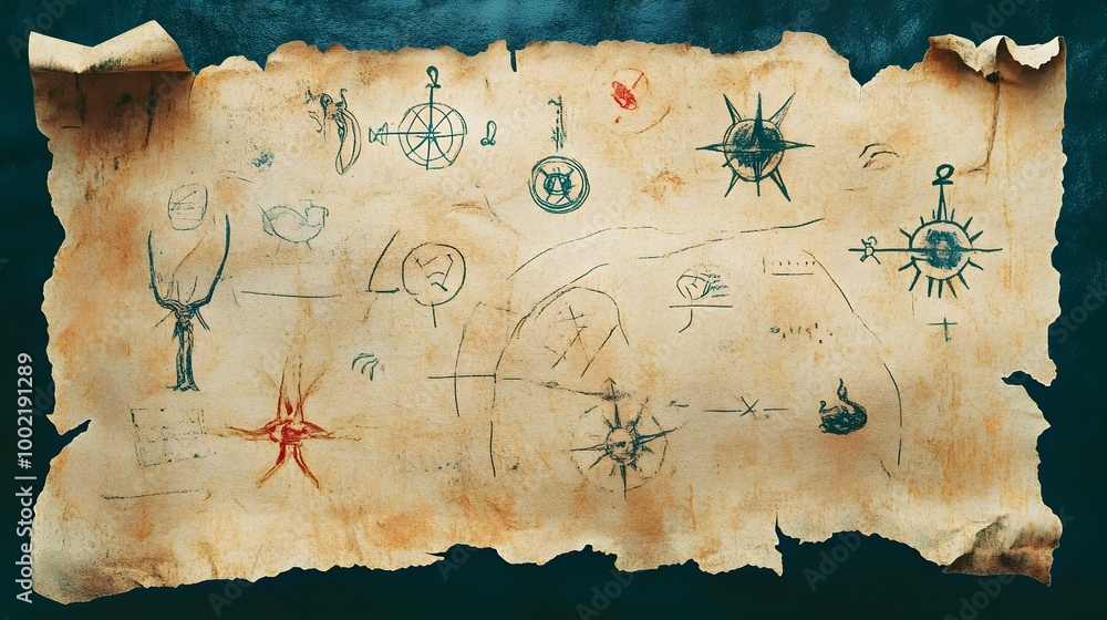 Detailed antique style map of the enigmatic Bermuda Triangle featuring ...