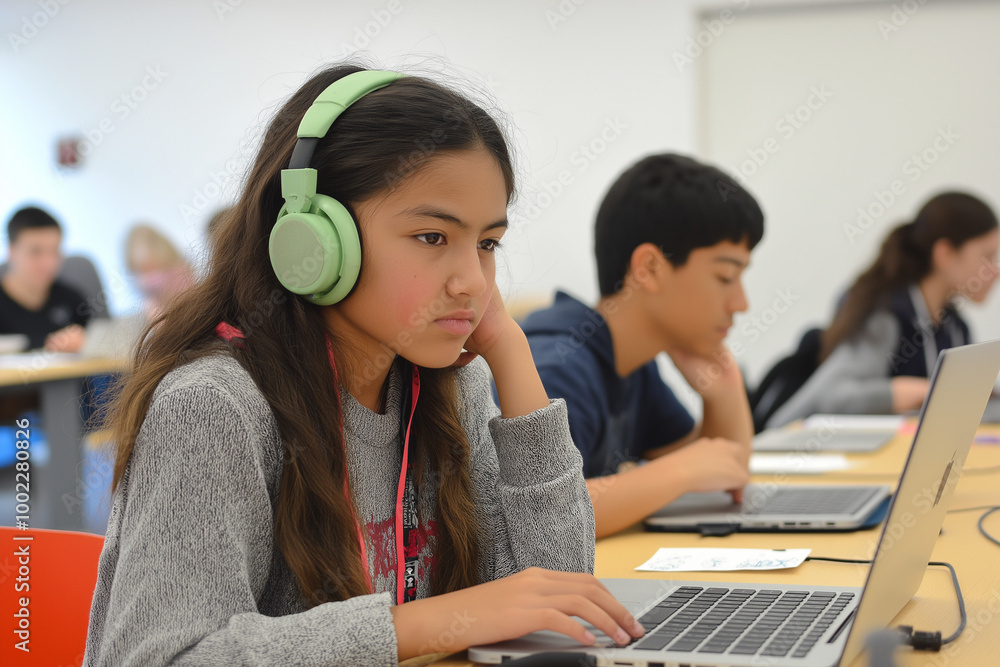 Students engaged in an intensive coding bootcamp, focused on their ...