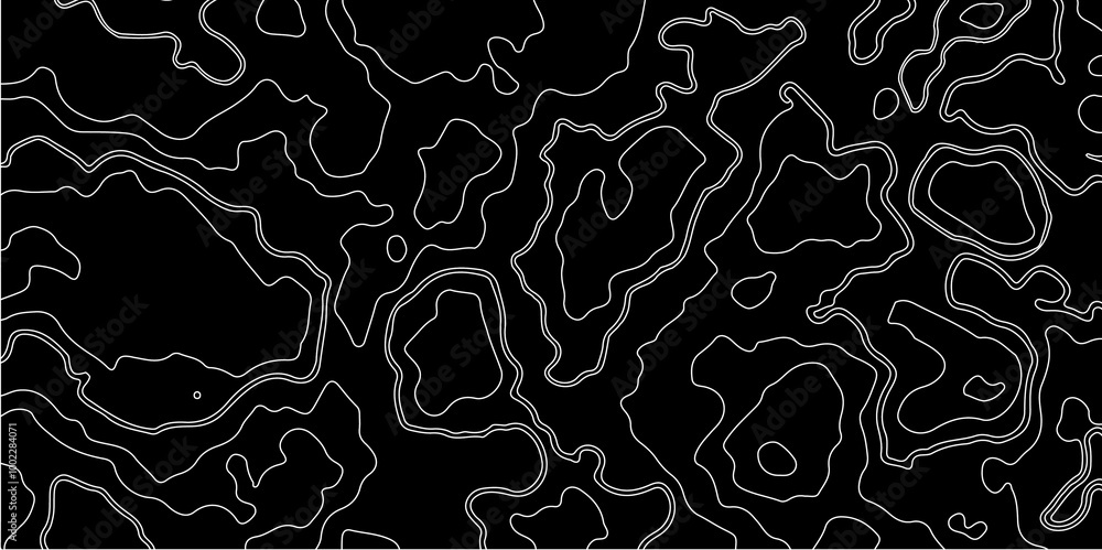 White topography topology texture wavy contour map texture design ...