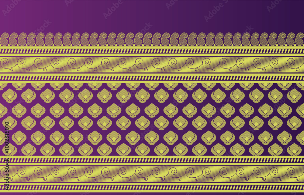 beautiful graphic saree design and this sari design is in Indian style ...