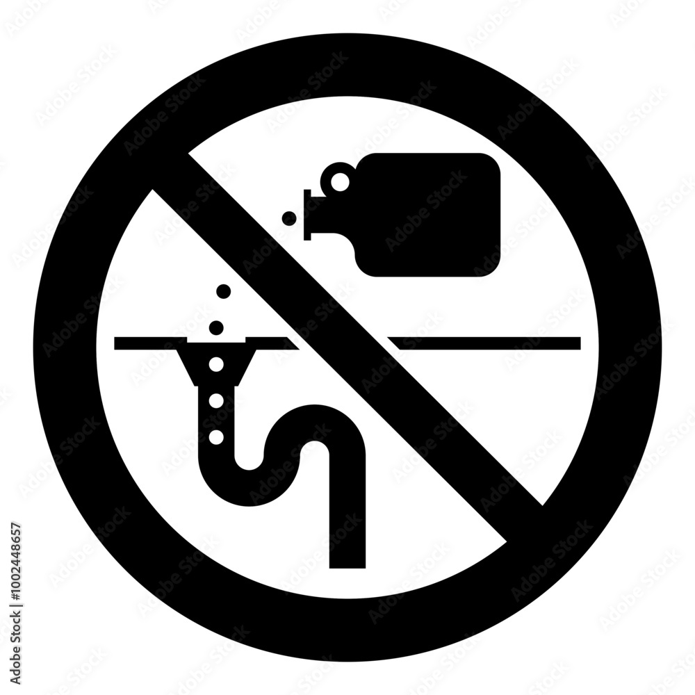 ISO prohibition safety signs symbol and pictogram only_no dumping ...