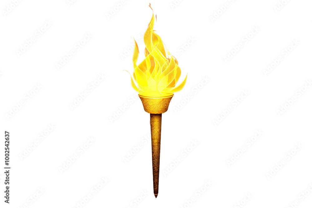 Unity torch symbol on a transparent background, high-resolution PNG ...