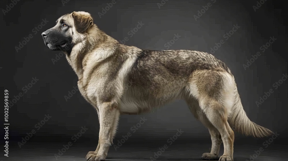 The Turkish Sivas Kangal dog, known for its imposing size and ...