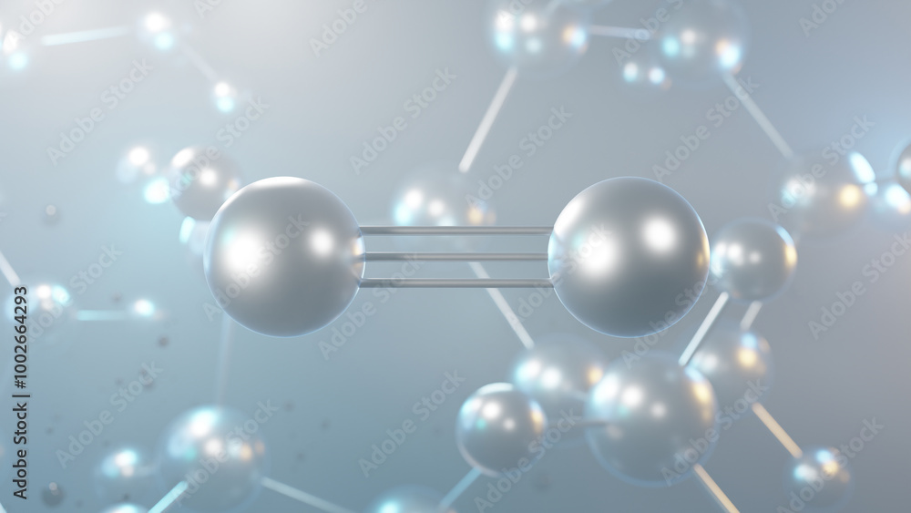 silicon carbide molecular structure, 3d model molecule, carborundum ...