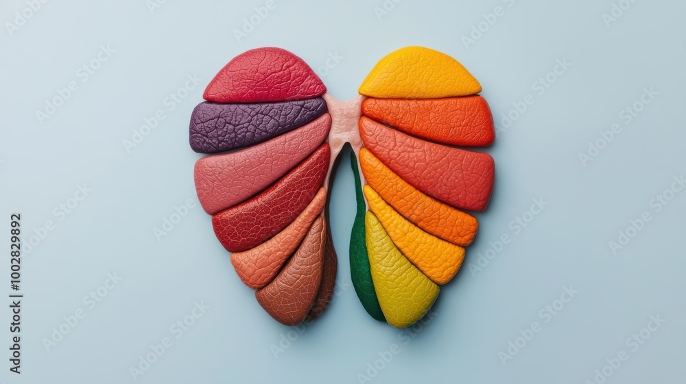 Stock-Illustration „Conceptual image of liver health scale from ...