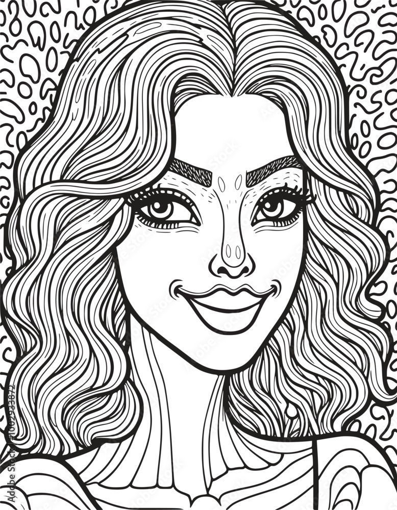 Psychedelics Printable Coloring Pages. vector illustration coloring ...