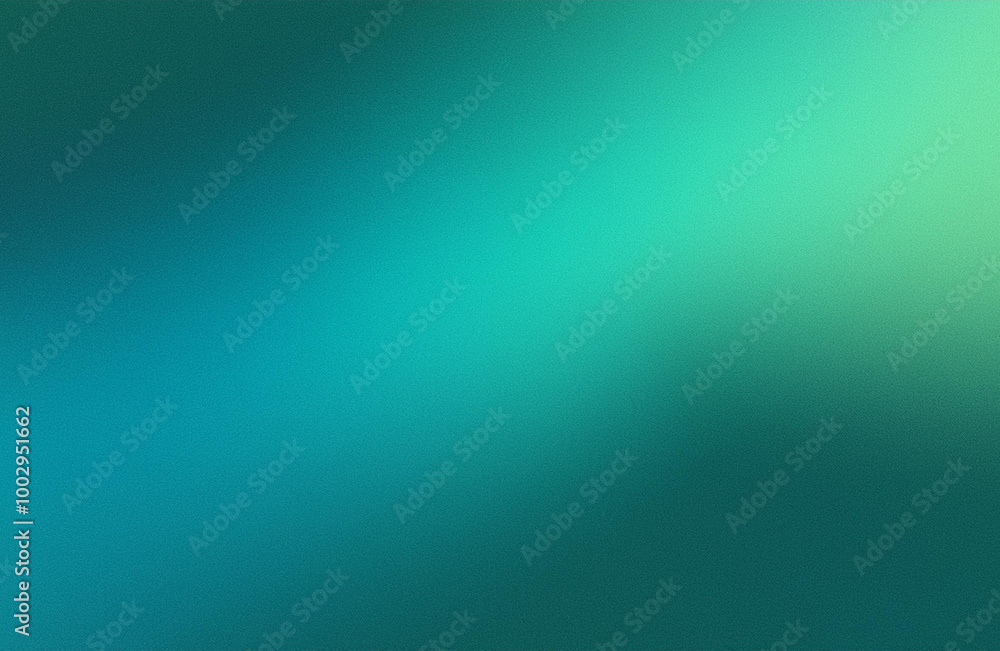 Teal green blue grainy color gradient background glowing noise texture ...