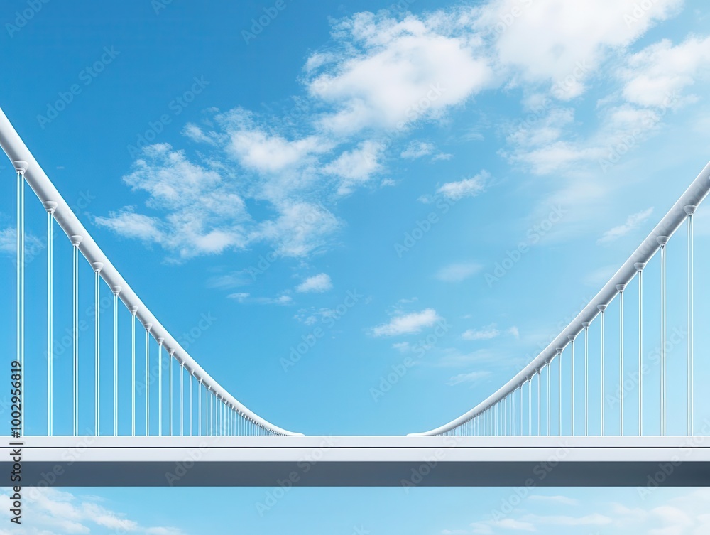 Cable-stayed pedestrian bridge construction combining minimalism with ...