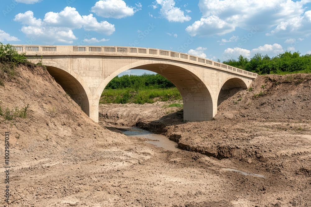 Concrete arch bridge construction for stability and aesthetics in ...