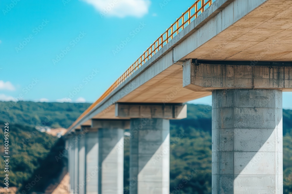Double-deck bridge construction for supporting two levels of traffic or ...