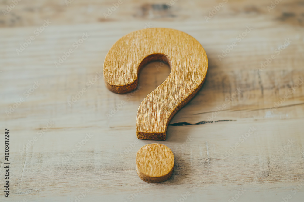 Wooden Question Mark on Rustic Wood Background. Ask Symbol. Inquiry and ...