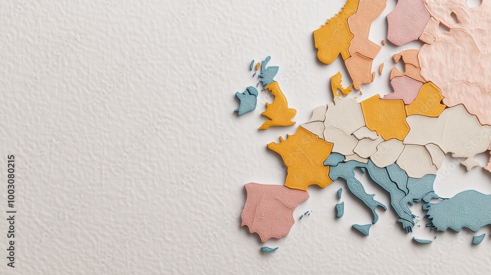Illustration Stock Political Map of Europe with Historical Boundaries ...