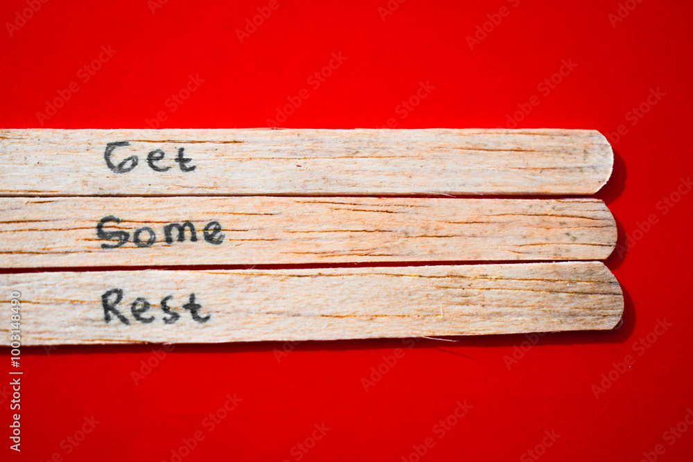 stick of ice cream with the words Get Some Rest. Motivational quotes ...