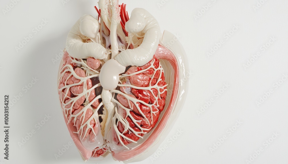 A 3D stomach model showing the duodenum connected at the pyloric ...