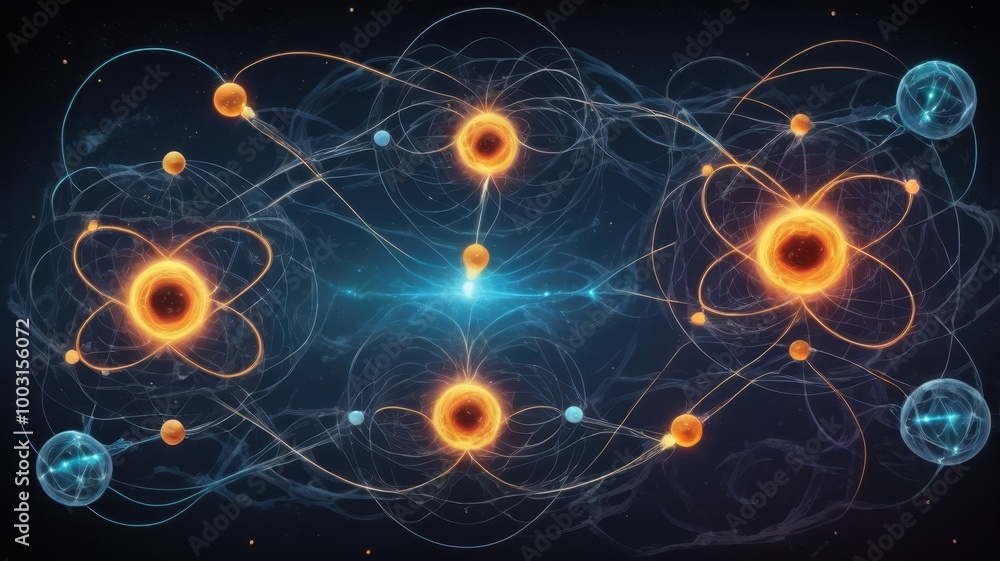 Exploring Quantum Entanglement With Interconnected Atoms in a Cosmic ...