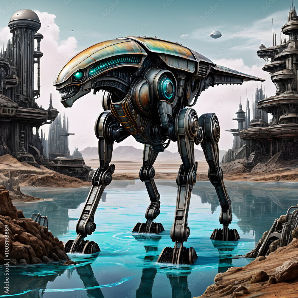 Immerse yourself in a futuristic world with a full body hyper realistic ...