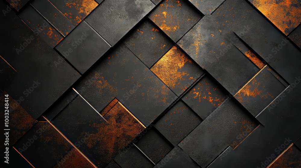 Modern obsidian polished backdrop textured wallpaper with luxury black ...