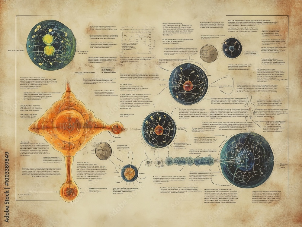 An educational chart on cell division, with labeled diagrams explaining ...