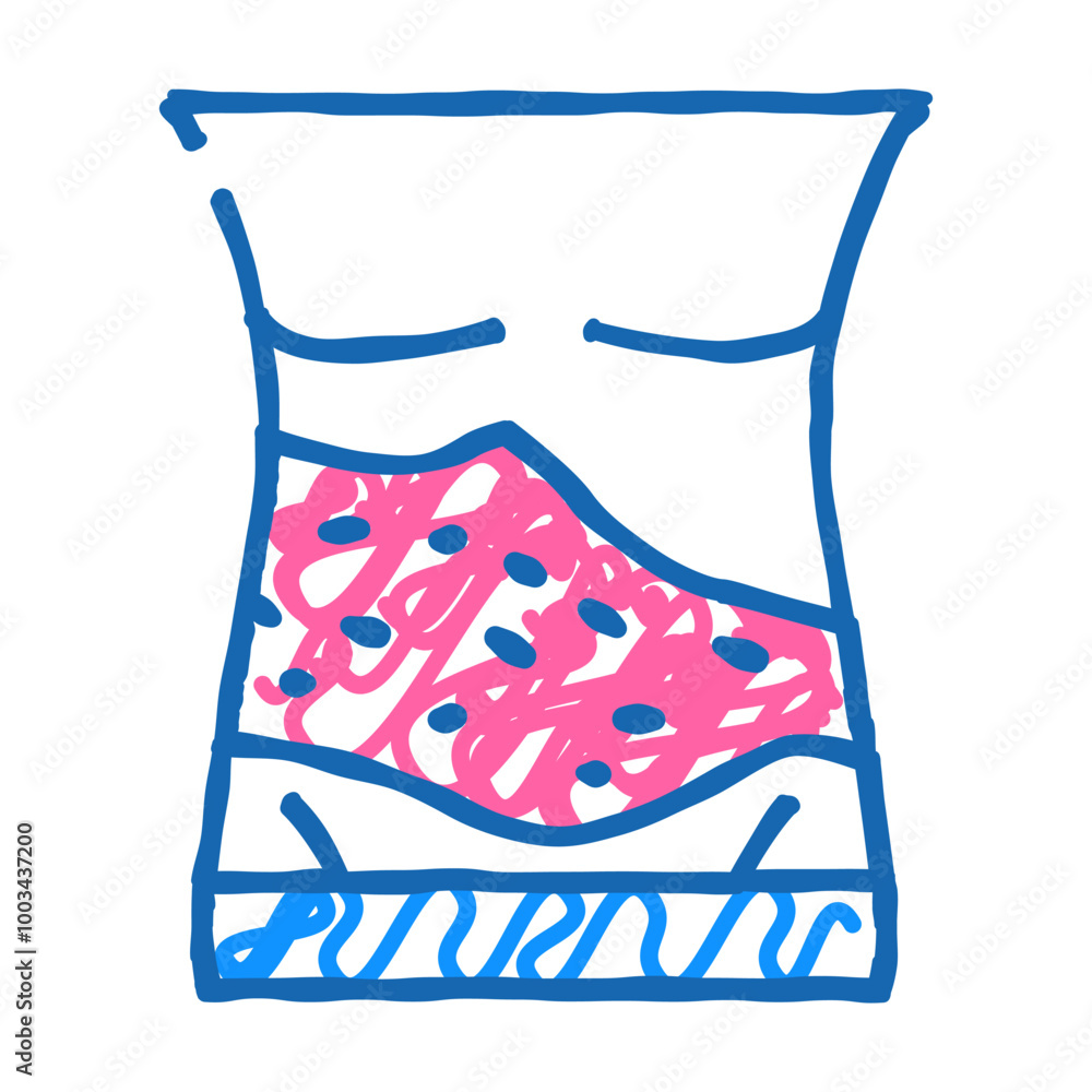 shingles skin disease doodle icon sketch vector. shingles skin disease ...