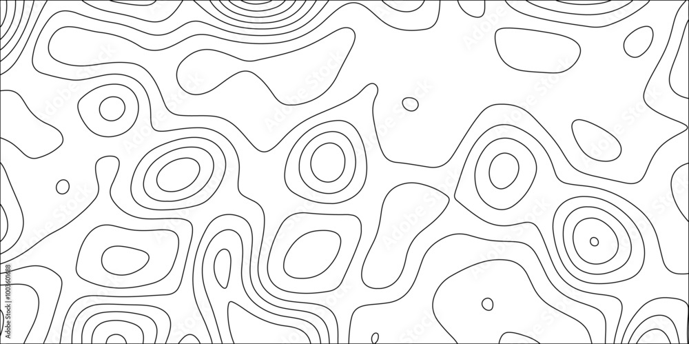 Abstract lines background. Contour maps. Vector illustration. The ...