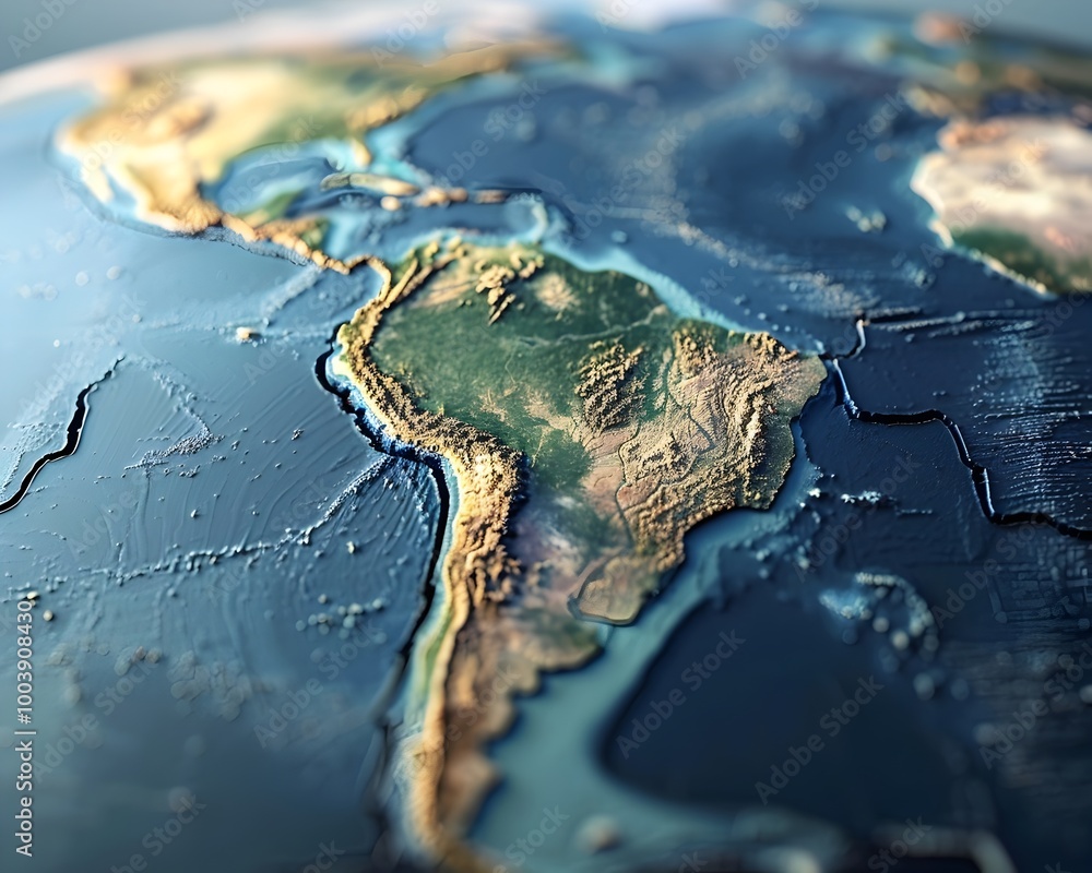 Foto de Stock Detailed Earth Map Showing Tectonic Plates and Fault ...