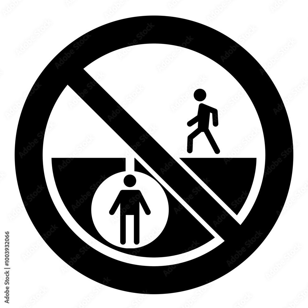 ISO prohibition safety signs symbol and pictogram only_do not enter ...