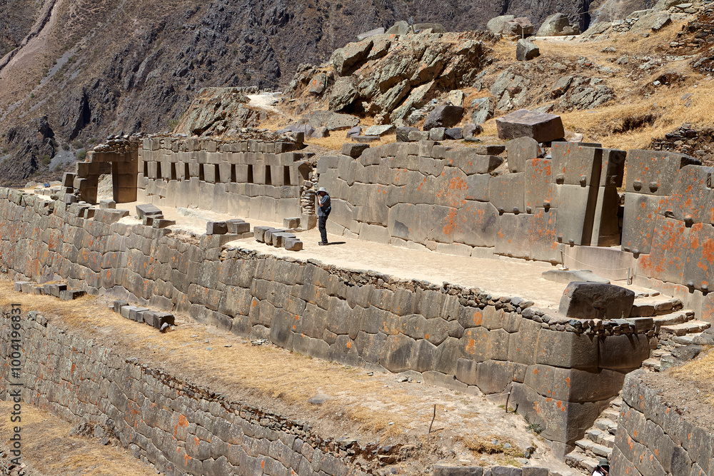 Ollantaytambo is a well-preserved Inca ruins and its historical ...