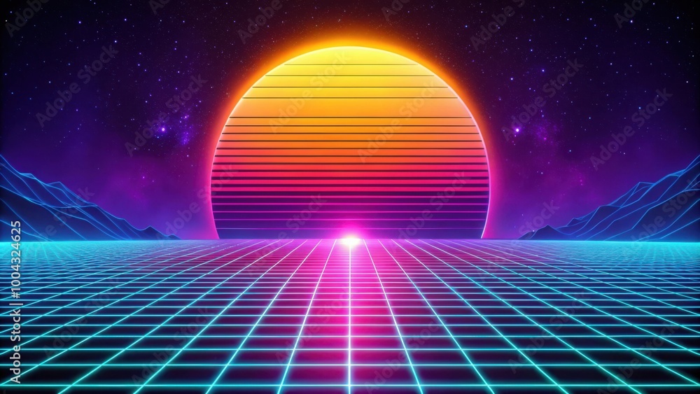 Y2K Neon Glitch Nostalgic Futuristic Background with Color Dispersion ...