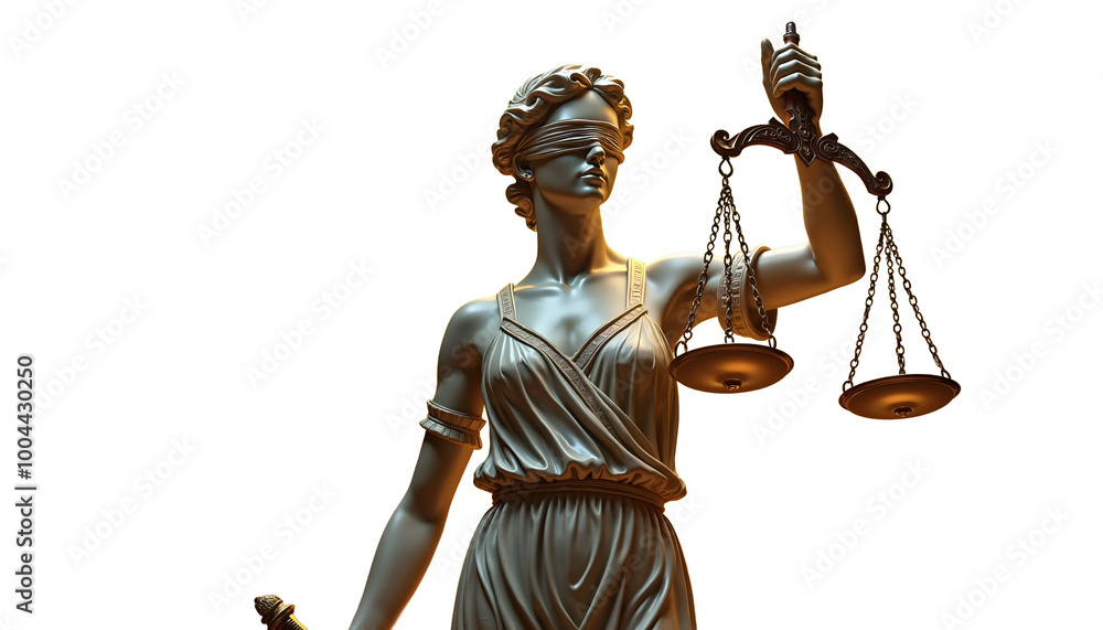 Statue of Lady Justice, Symbol of Law and Justice, Goddess Themis ...