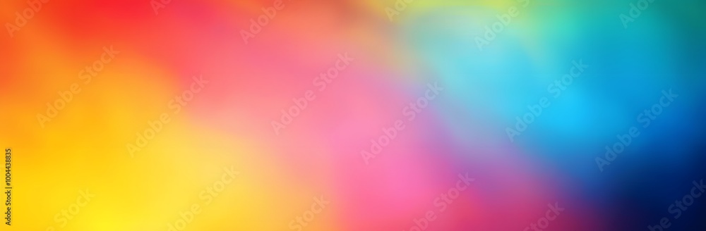 Abstract Rainbow Gradient Background With Blurred Edges Stock Photo ...
