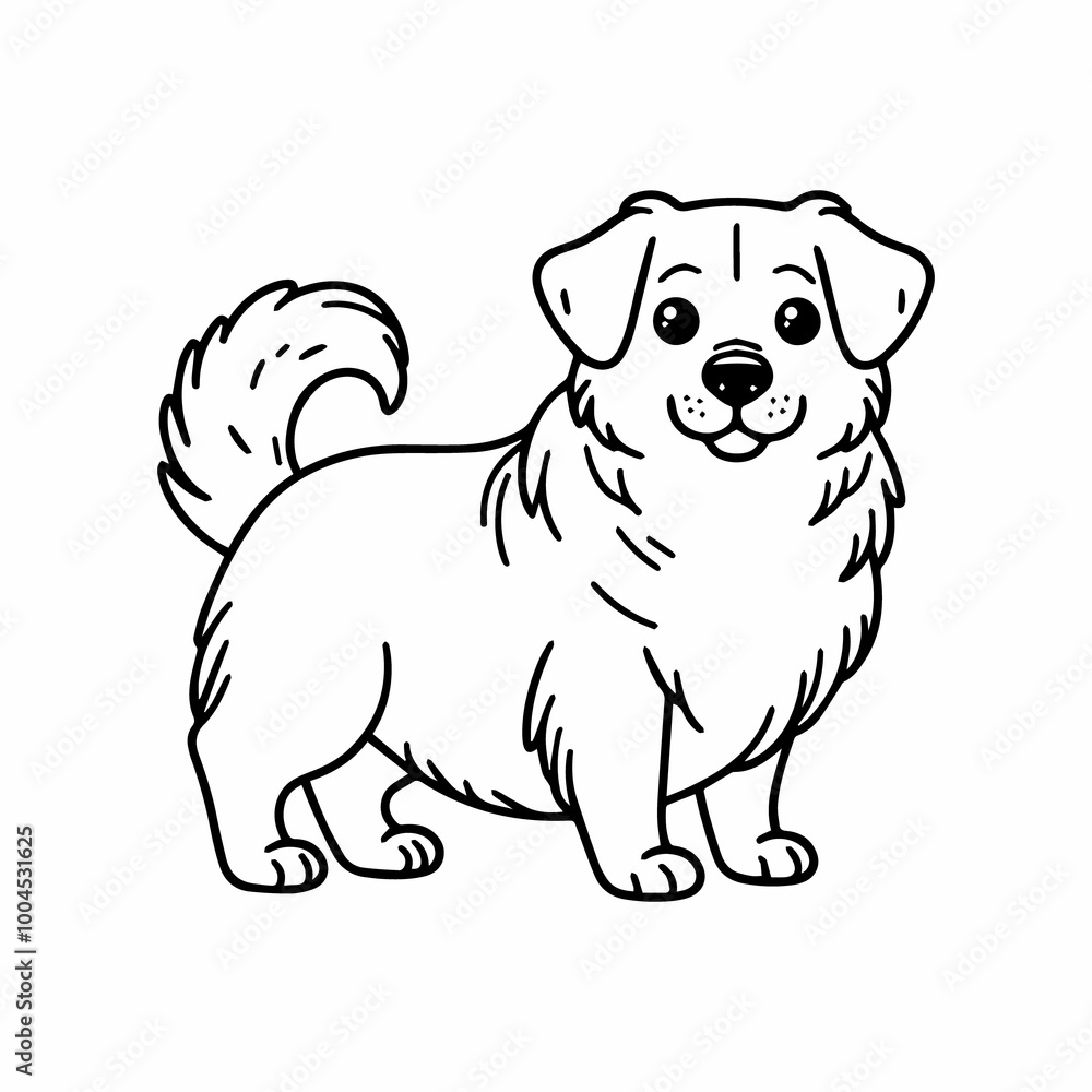 Printable Animal Coloring Page for Kids | Vector Design for Children ...