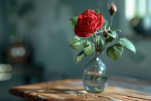 Single Red Rose Vintage Paper Free Stock Photo - Public Domain Pictures