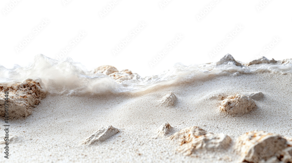 sandy beach on a transparent background Stock Photo | Adobe Stock