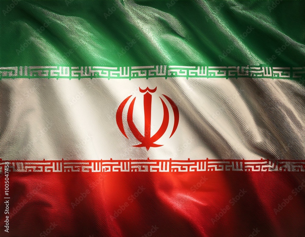 Iran flag Stock Illustration | Adobe Stock