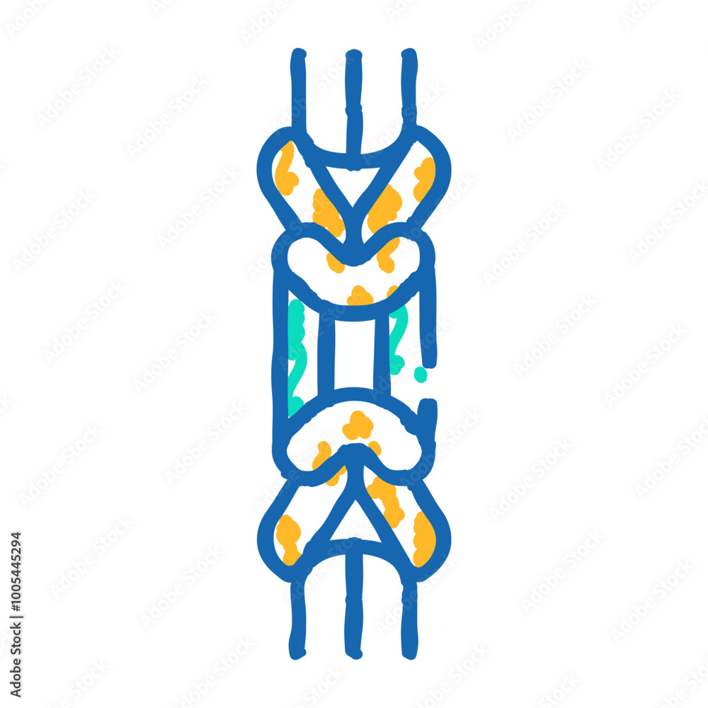 byzantine chain doodle icon sketch vector. byzantine chain sign ...