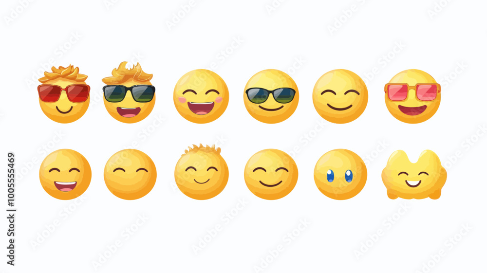 iOS 17.4 Emoji Update April 2024 - 12 Editable Vector Smiley Faces with ...