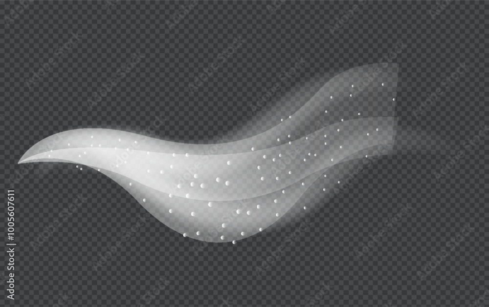 Water spray white smoke or fog dust and dots, mist of atomizer. Trigger ...