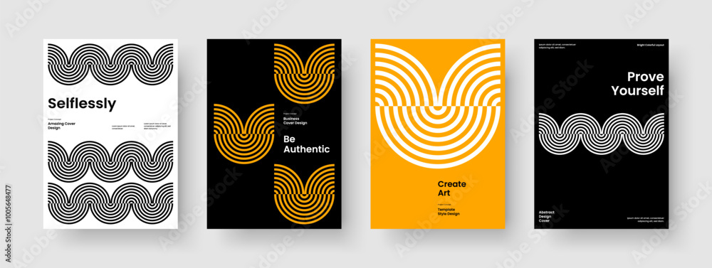 Geometric Background Design. Creative Flyer Template. Modern Business ...