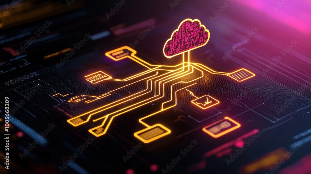 Strategic AI Flowchart for Digital Business Growth with Copy Space ...