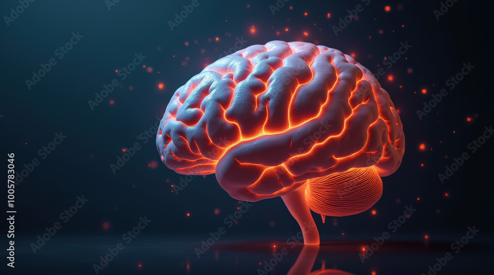 3D Brain Model with Glowing Neural Connections – Perfect for ...